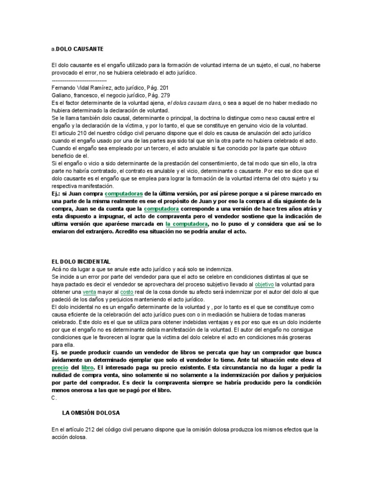 Ejemplos de Dolo | PDF | Intención (Derecho Penal) | Violencia