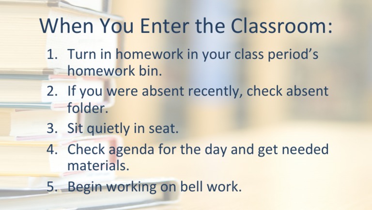 Classroom Entry Procedures Guide | PDF