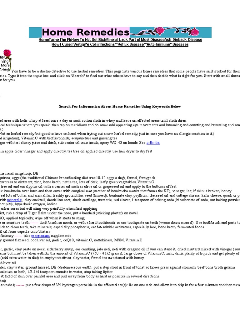 Home Remedies: Search For Information About Home Remedies Using ...