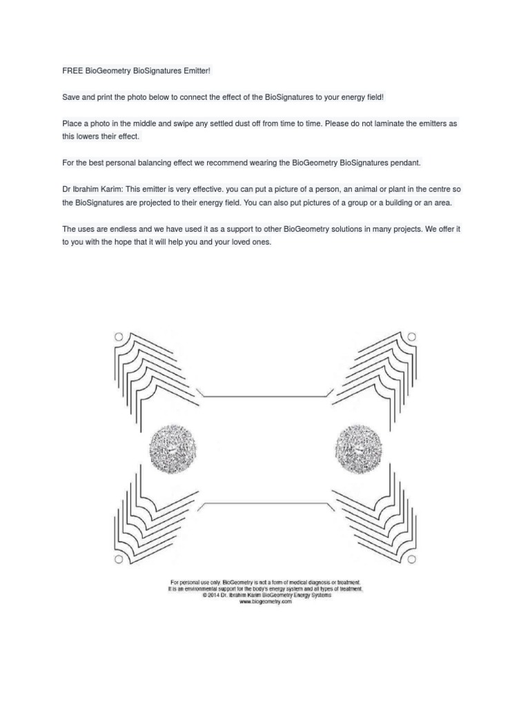 FREE BioGeometry Emitter Photo | PDF | Radiation | Nature