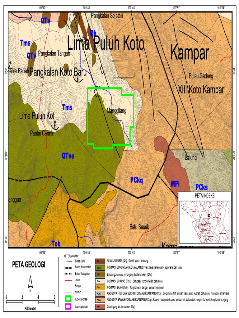 Peta Geologi Riau | PDF