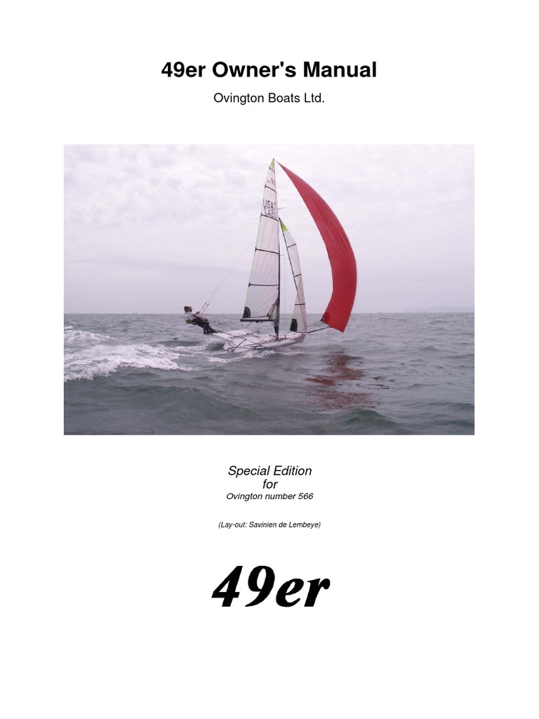 49er Owner Manual | PDF | Fiberglass | Boats