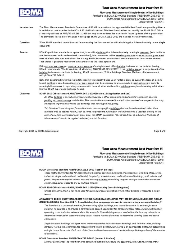 BOMA Best Practices 1 | PDF | Lease | Property
