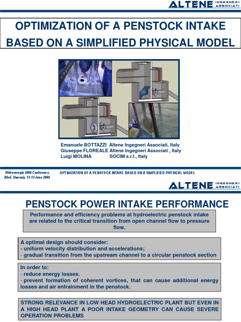 Optimization of A Penstock | PDF | Hydroelectricity | Mathematical ...