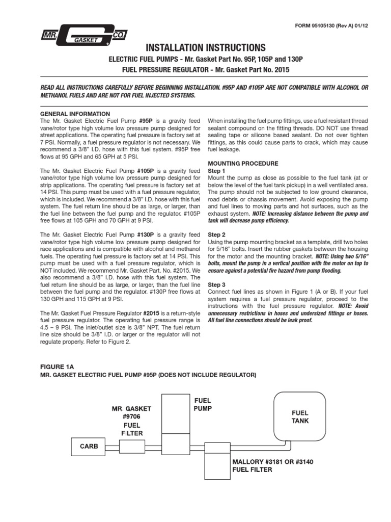 How To Install Mechanical Fuel Pump