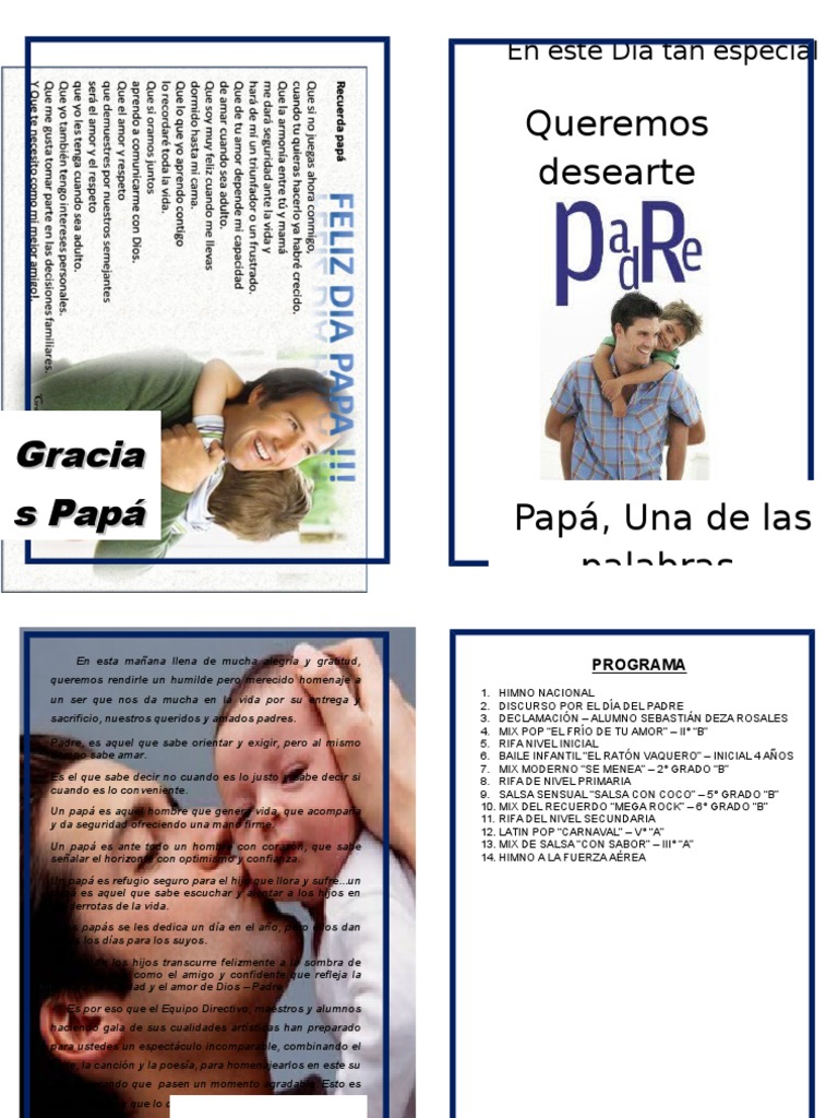 Programa Dia Del Padre | PDF