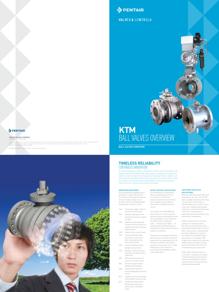 KTMBallValvesOverview Secured0614 Tcm106-48364 | PDF | Valve | Steel