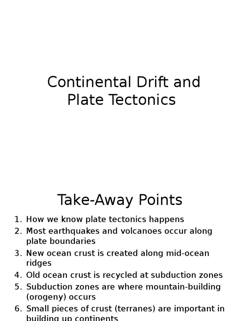 Continental Drift and Plate Tectonics | PDF | Plate Tectonics | Planets ...