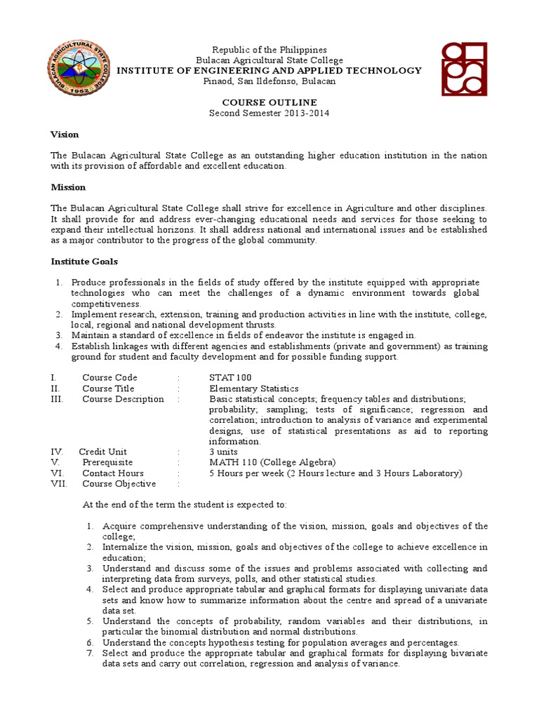 Outline Statistics | PDF | Statistical Hypothesis Testing | Statistics