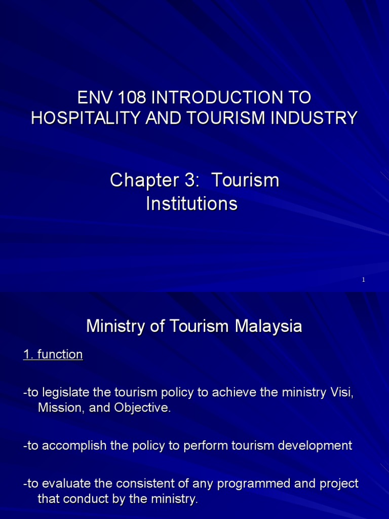 Understanding the Key Tourism Institutions and Organizations that ...