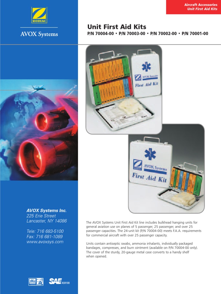 FirstAidKits 900 Avox System Inc. | PDF | First Aid | Aviation