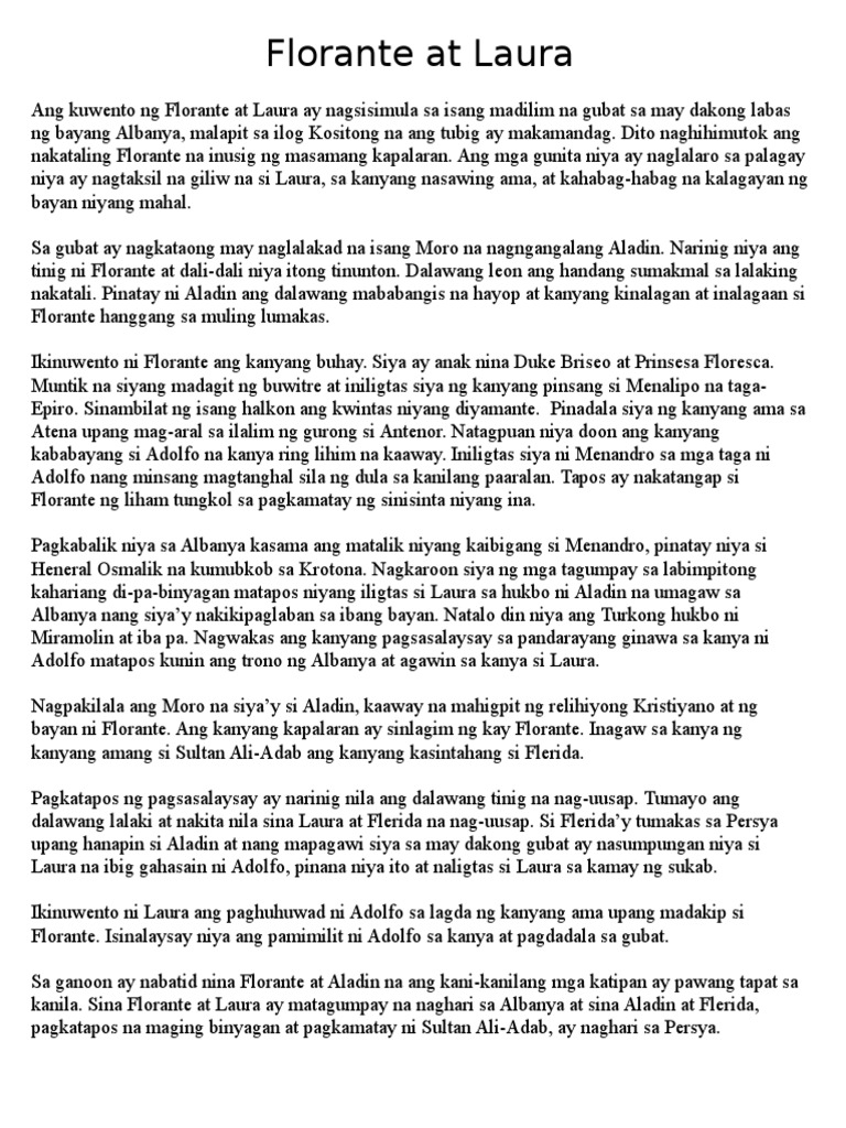 Florante at Laura | PDF