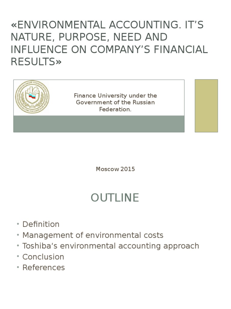 Environmental Accounting Impact | PDF | Management Accounting | Accounting