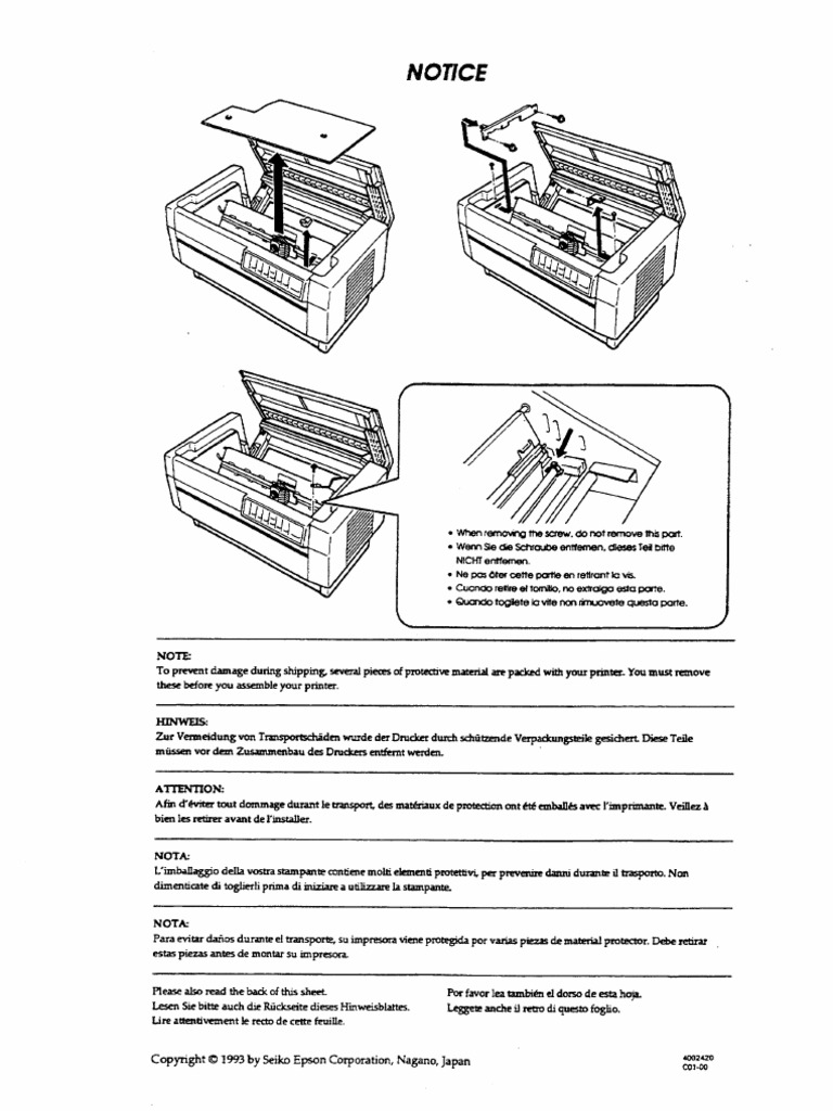 Epson DFX-8000 Users Manual | PDF | Electrical Connector | Printer ...