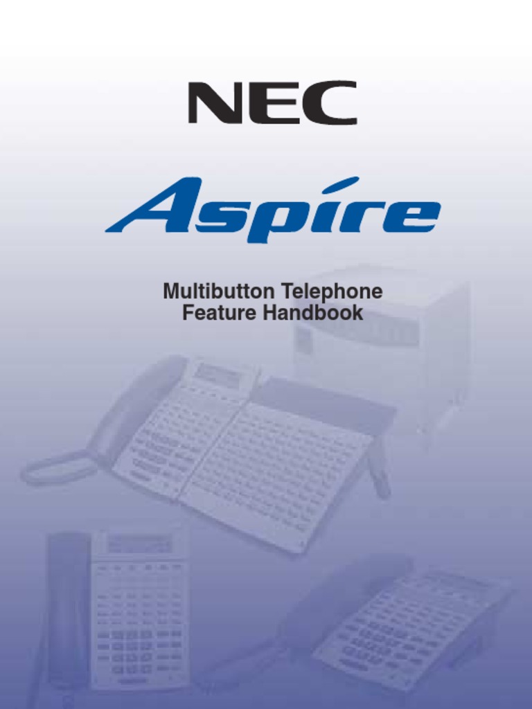 NEC Aspire Multi-Button User Guide | PDF | Telephone Call | Telephone