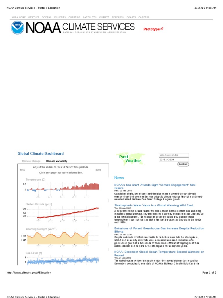 Education | PDF | National Oceanic And Atmospheric Administration | Climate