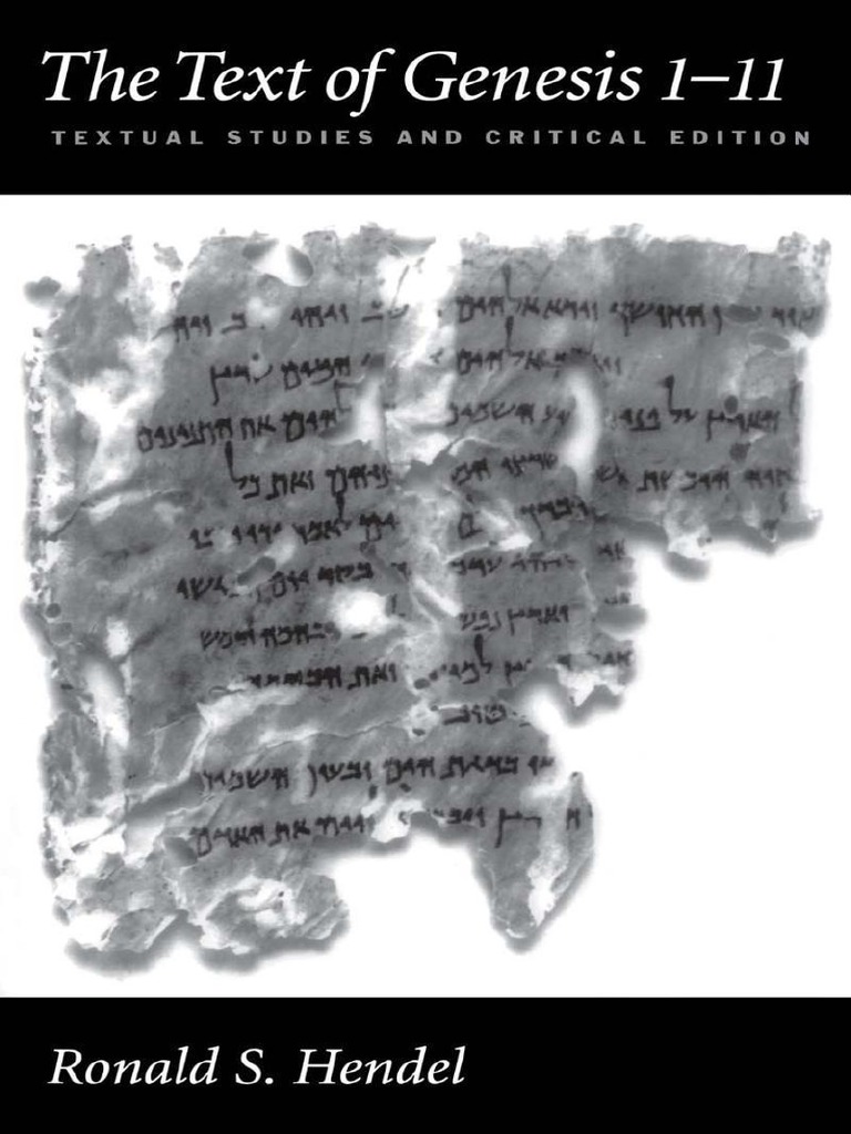 The Text of Genesis 1-11. | PDF | Textual Criticism | Bible