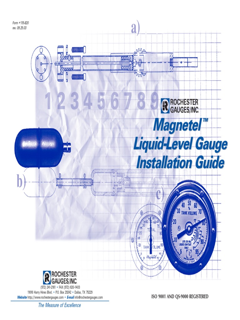 Magnetel Instructions 115-820 | PDF | Liquefied Petroleum Gas | Gases