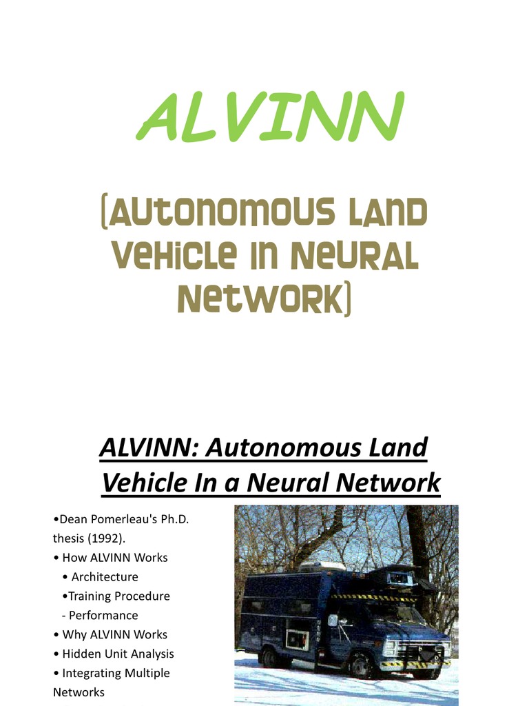 ALVINN | PDF | Artificial Neural Network | Emerging Technologies