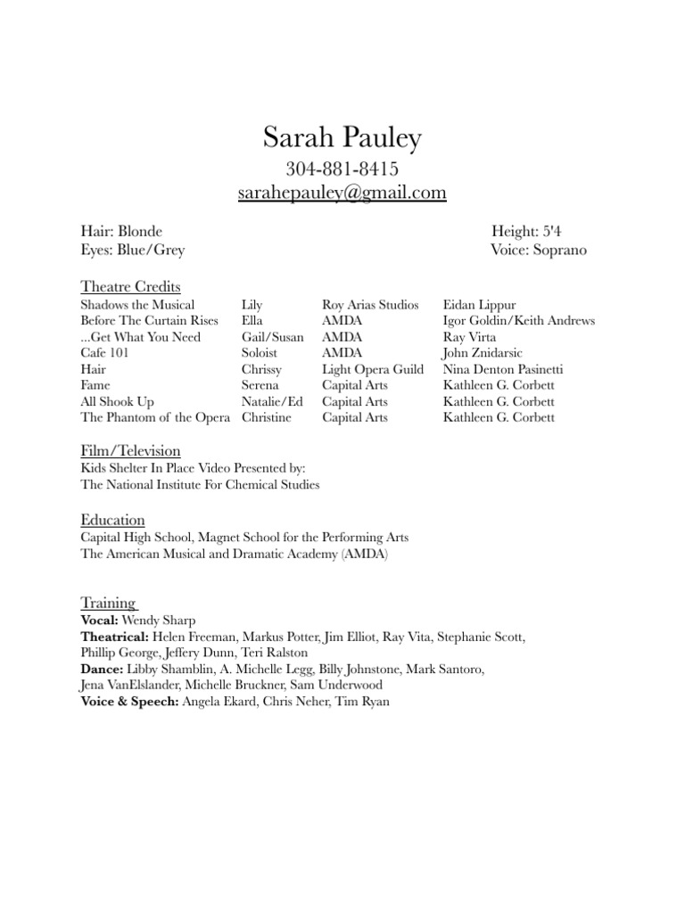 Sarah Pauley - Resume | PDF | Language Arts & Discipline | Art