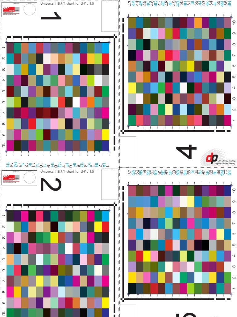 Color Chart Universal It8.7-4 Chart FPR LFP V 1.0 | PDF