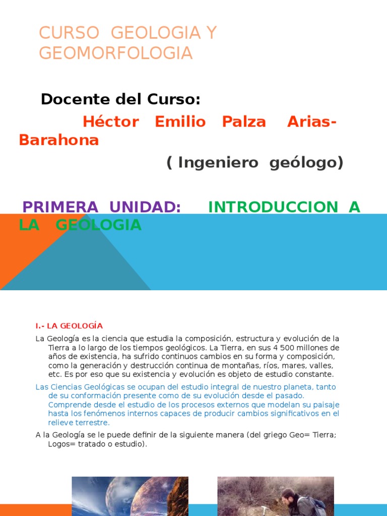 Geologia Como Ciencia | PDF | Geología | Tierra