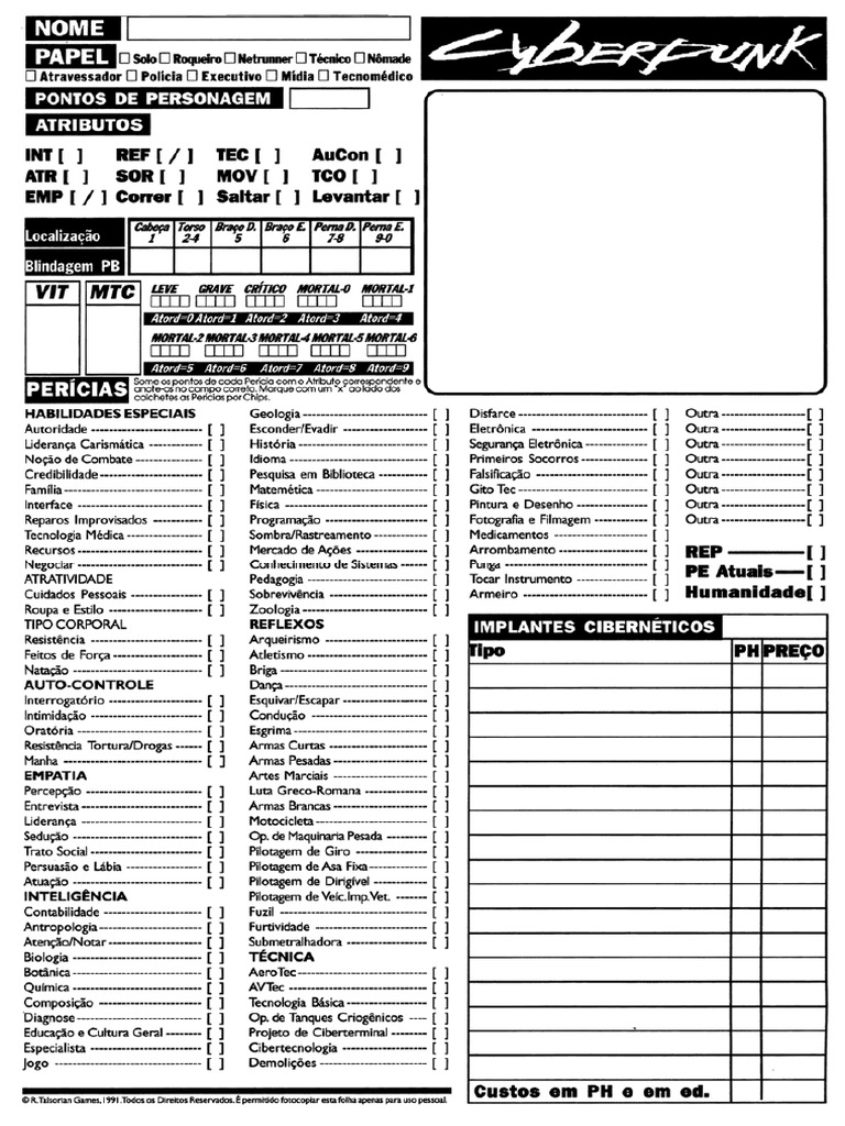 Cyberpunk 2020 | PDF