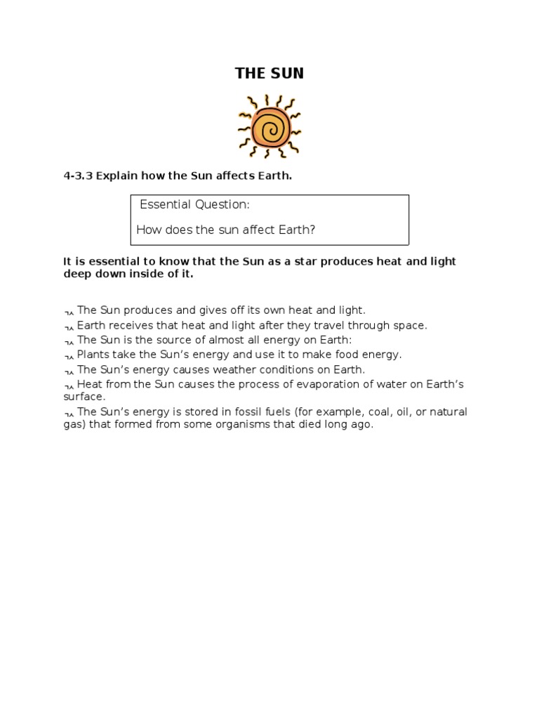 The Sun Notes | PDF