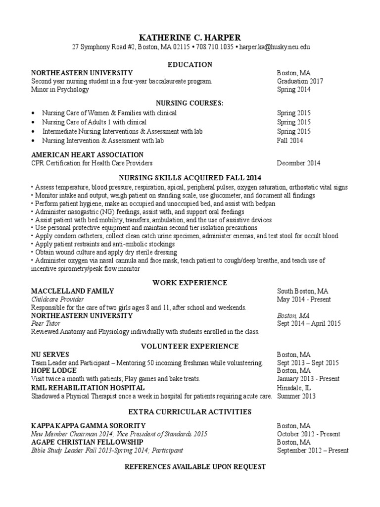 Katherine Harper Resume | PDF