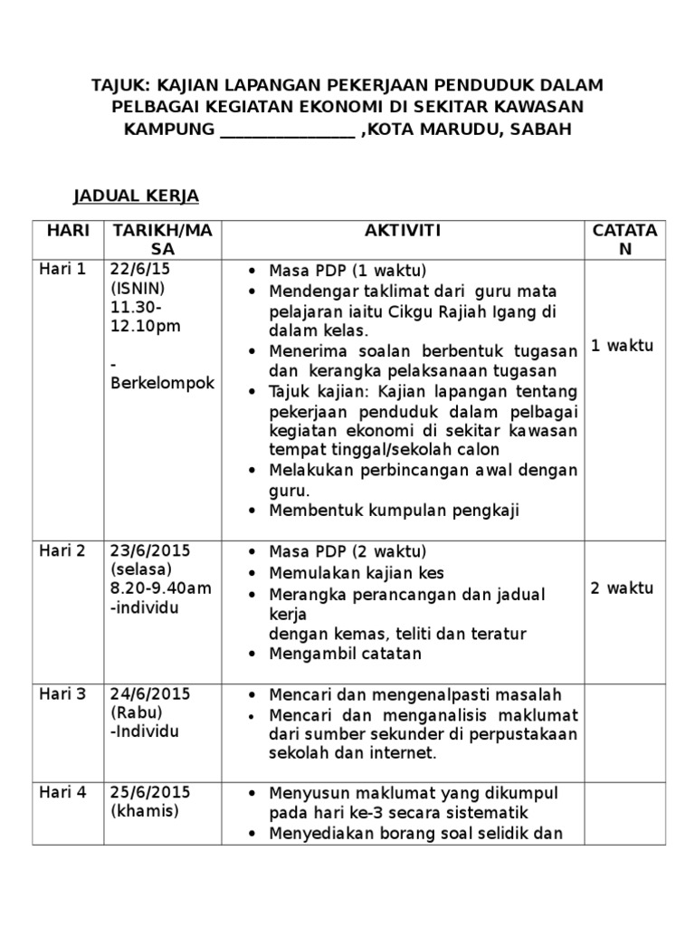 Perancangan Kerja | PDF | Seni