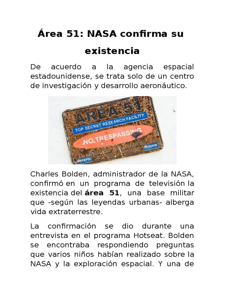 Área 51 | PDF | Religión y espiritualidad