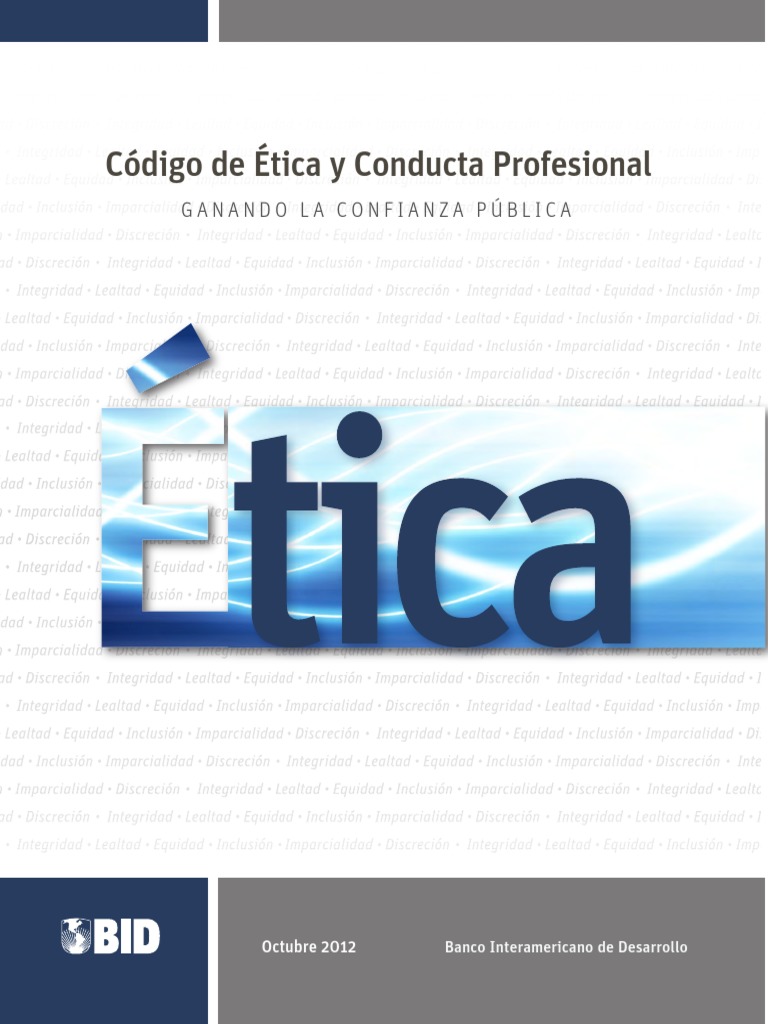 Código de Ética y Conducta Profesional PDF | PDF | Comportamiento | Bancos