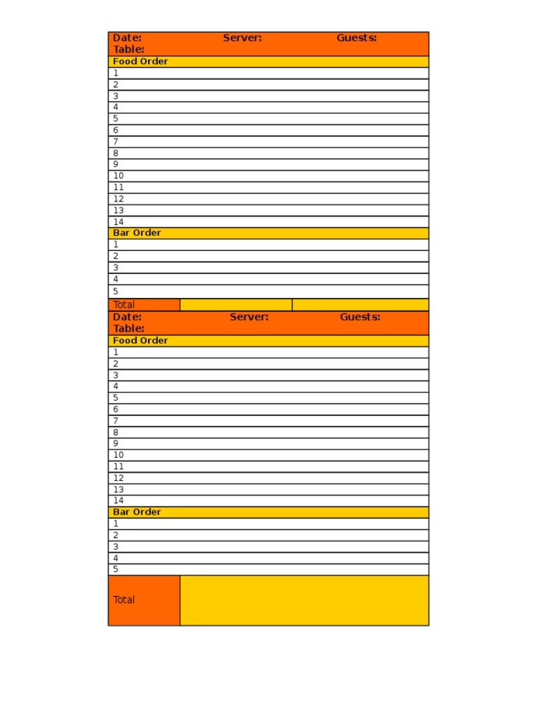 Captain Order Form | PDF