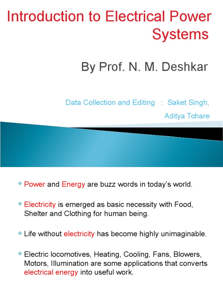 Introduction To Electrical Power System | PDF | Nuclear Fission | Wind ...
