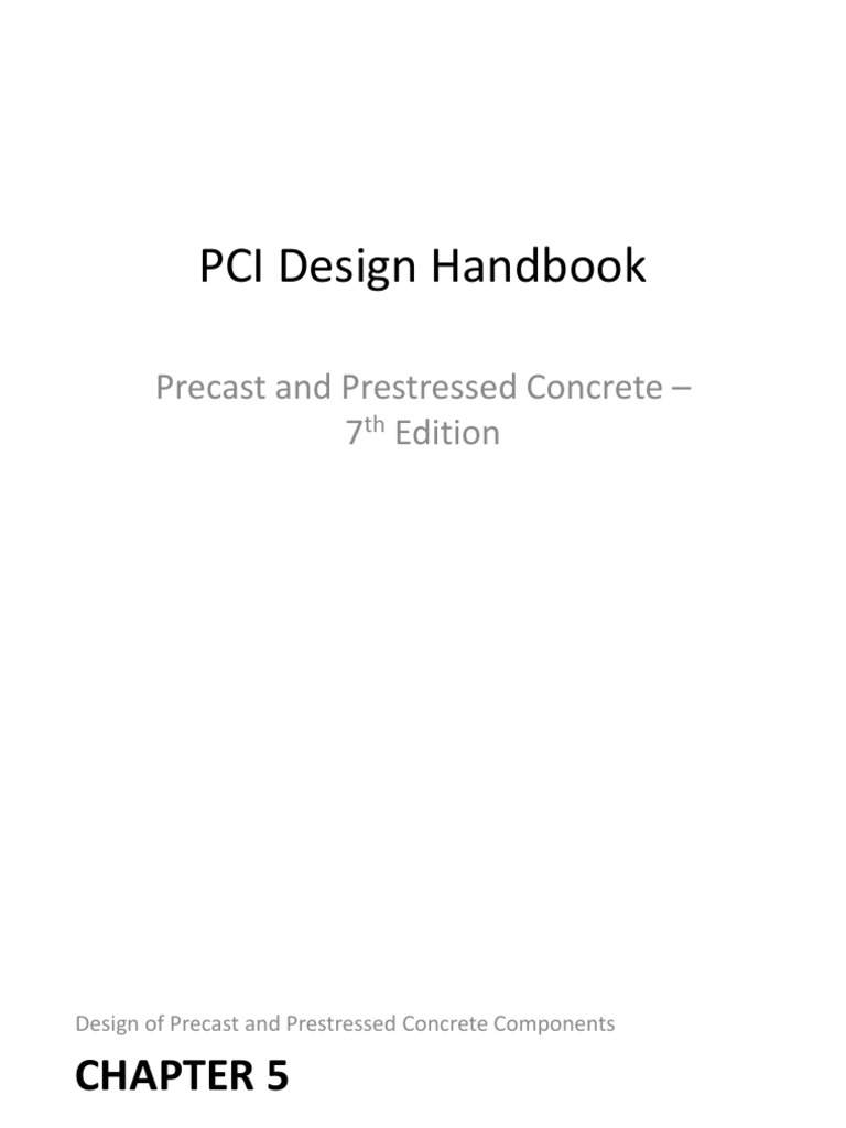 PCI Design Handbook | Bending | Precast Concrete
