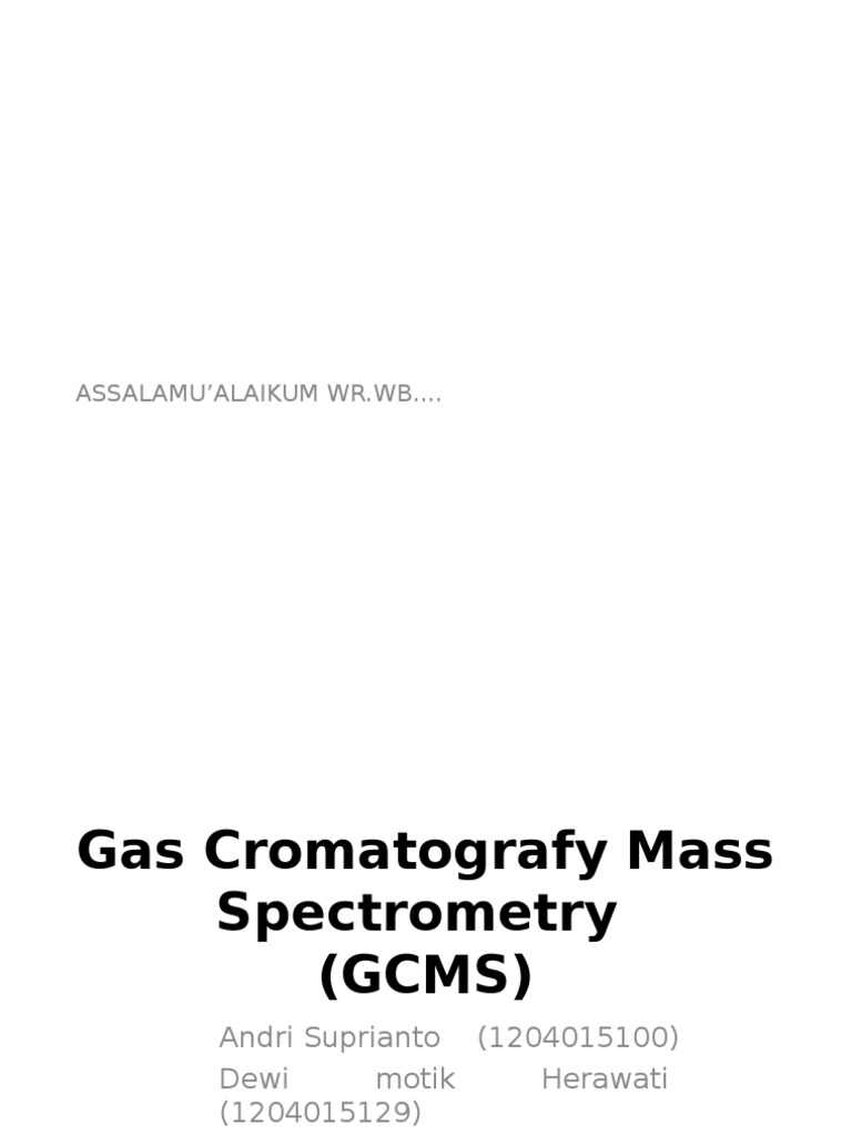 GC - MS | PDF