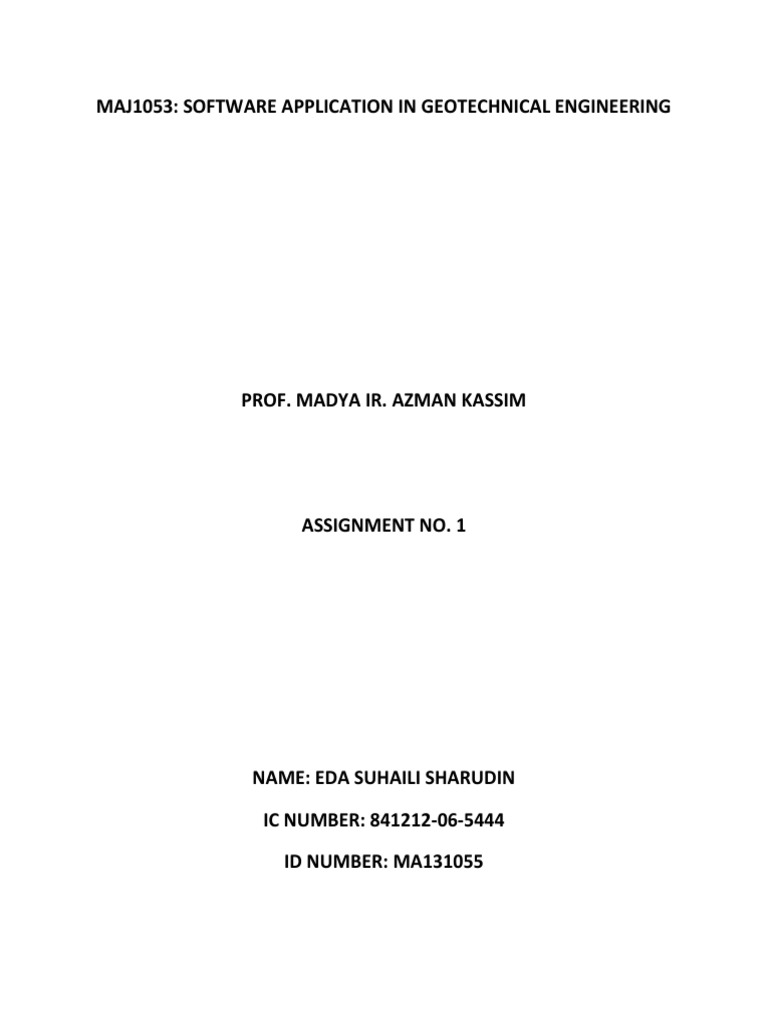 Soil Slope Factor of Safety Analysis | PDF | Geotechnical Engineering ...