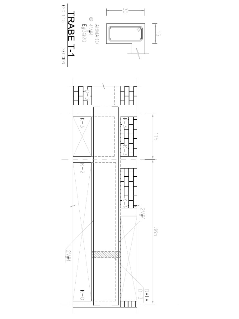 Detalle Estructural 3 de Trabe | PDF
