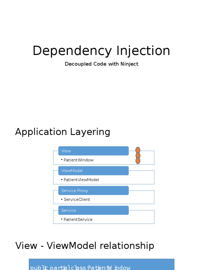 Dependency Injection: Decoupled Code With Ninject | PDF | Computers | Technology & Engineering