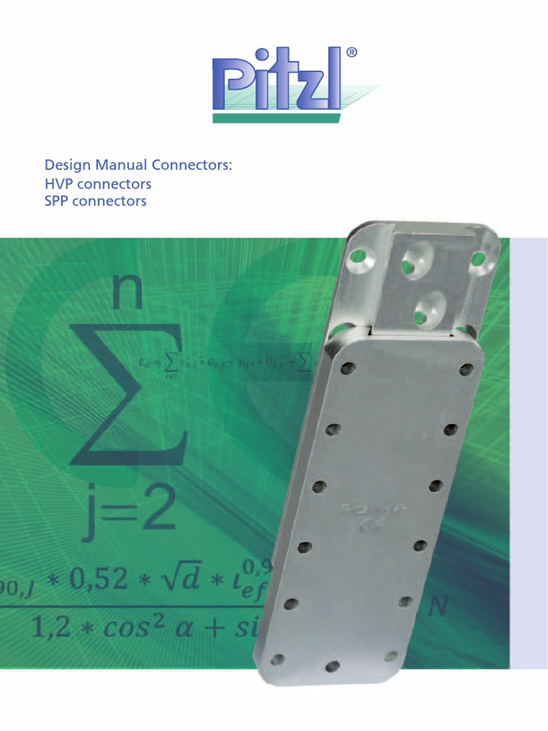 Pitzl - Design Manual Connectors - HVP Connectors, SPP Connectors | PDF ...