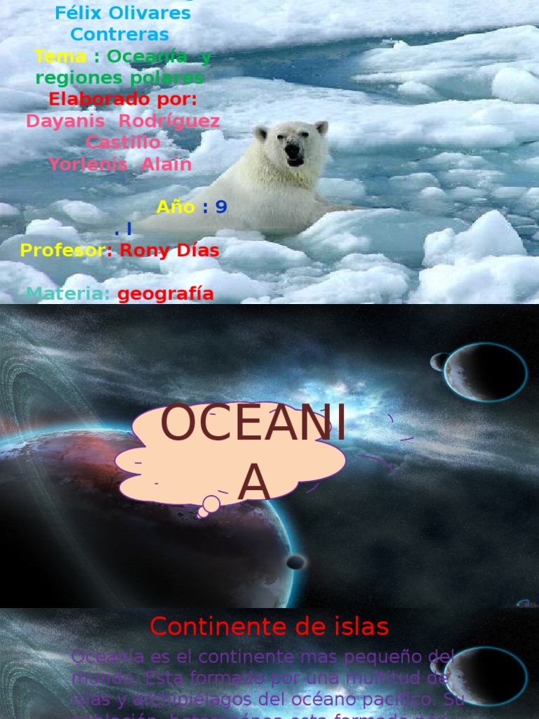 Regiones Polares | PDF | Antártida | Oceanía