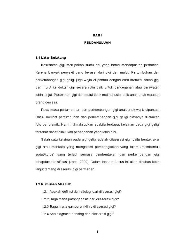 Penanganan Dilaserasi Akar Gigi | PDF