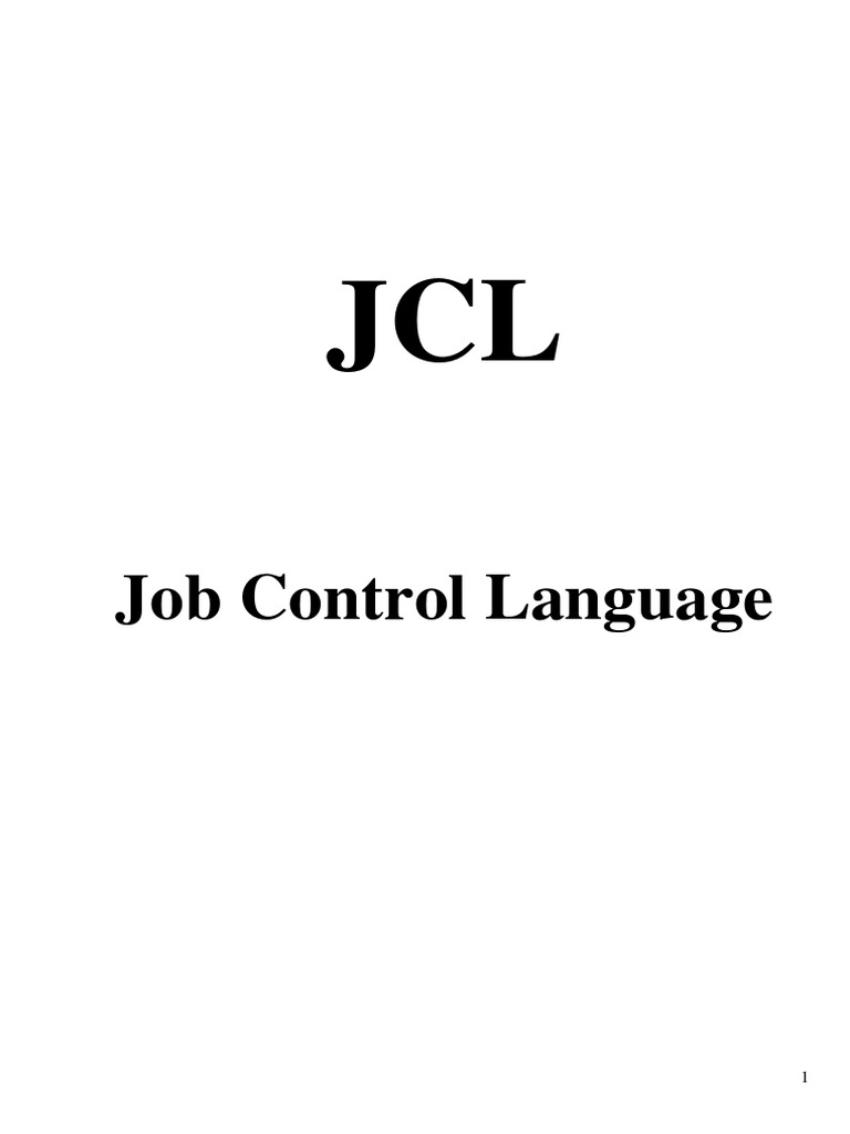 Apostila JCL | PDF | Parameter (Computer Programming) | Software Engineering