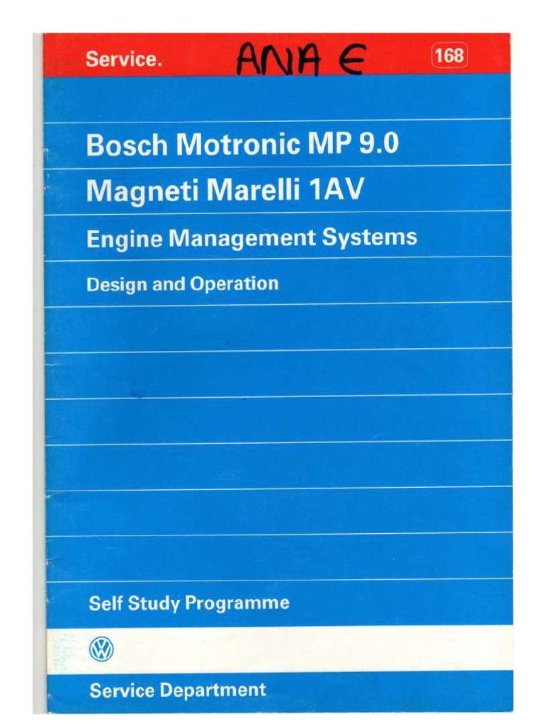 168 Bosch Motronic MP 9.0, Magneti Marelli 1AV PDF | PDF
