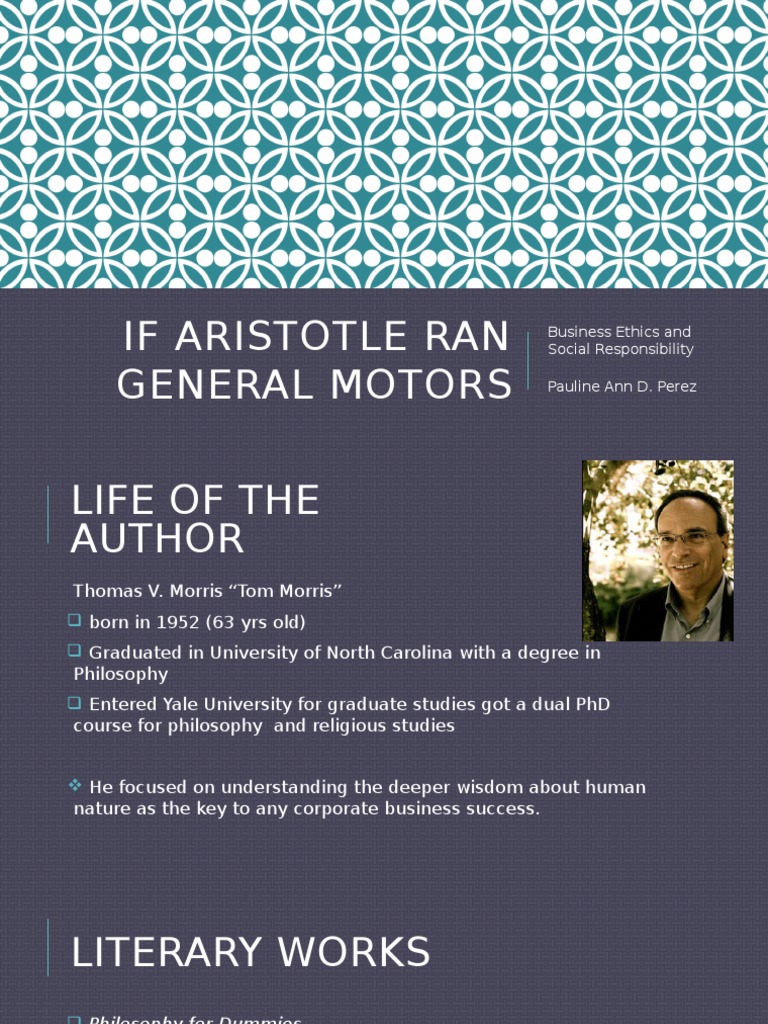 If Aristotle Ran General Motors | PDF | Happiness | Truth
