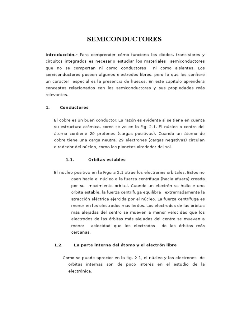 SEMICONDUCTORES | PDF | Semiconductores | Dopaje (semiconductor)