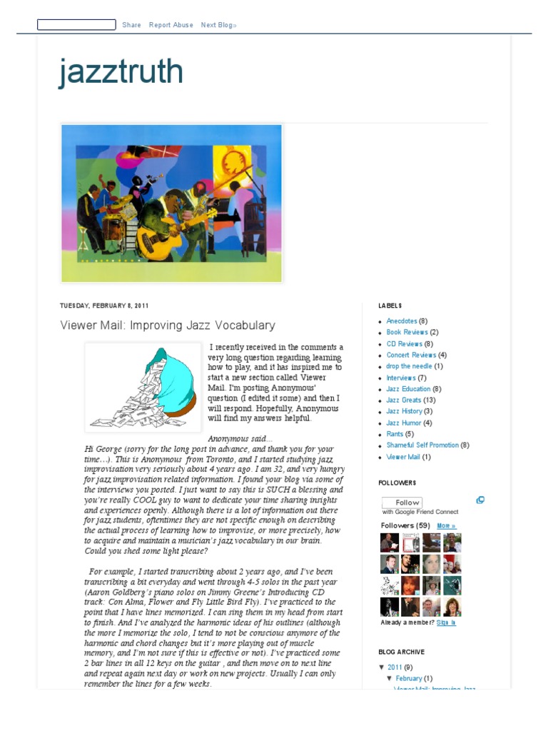 Colligan Jazz Vocab | PDF | Jazz | Vocabulary