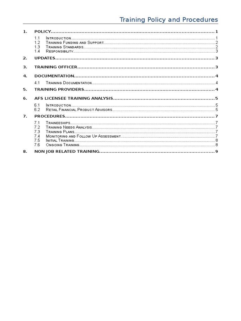 RG146 Training Policy Overview | PDF | Academic Certificate | Insurance