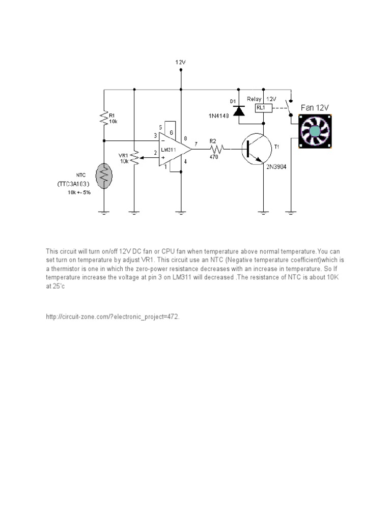 Automatic Fan Controller Circuit | PDF