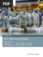 SGT-800 Gas Turbine EN PDF | PDF | Cogeneration | Gas Turbine